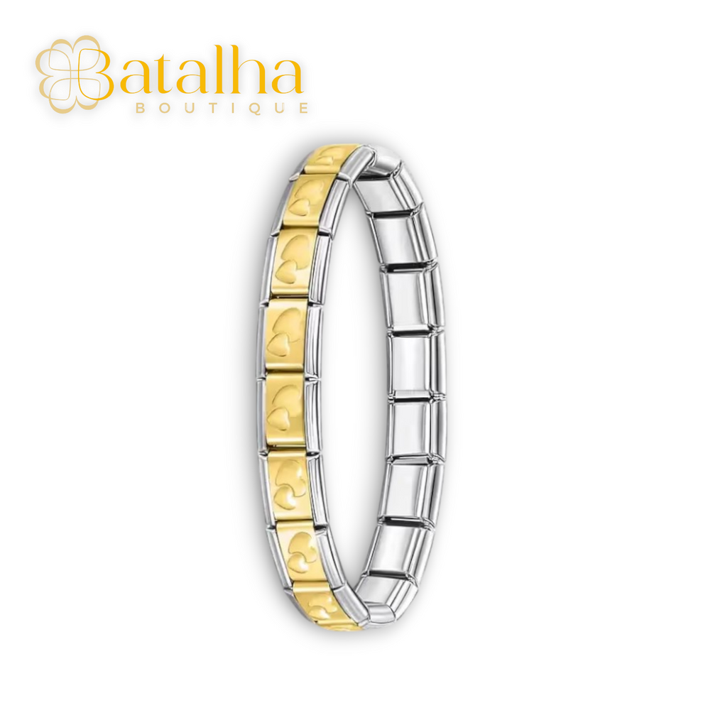 Golden Heart Duo Bracelet – Batalha Boutique
